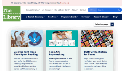 25 Best Library Website Examples in 2025 | CyberOptik
