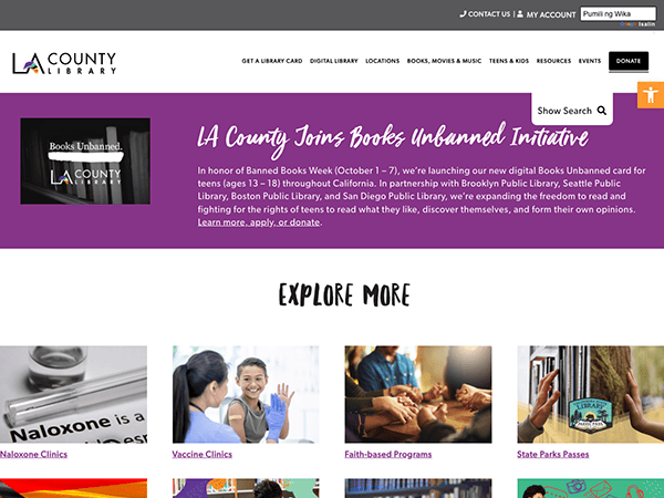25 Best Library Website Examples in 2025 | CyberOptik