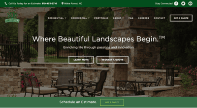 20 Best Landscaping Websites of 2025 | CyberOptik