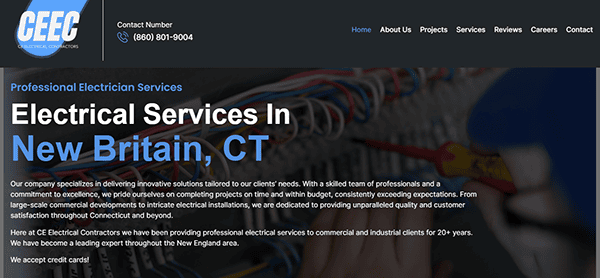 20 Best Commercial Electrician Websites for 2025 I CyberOptik