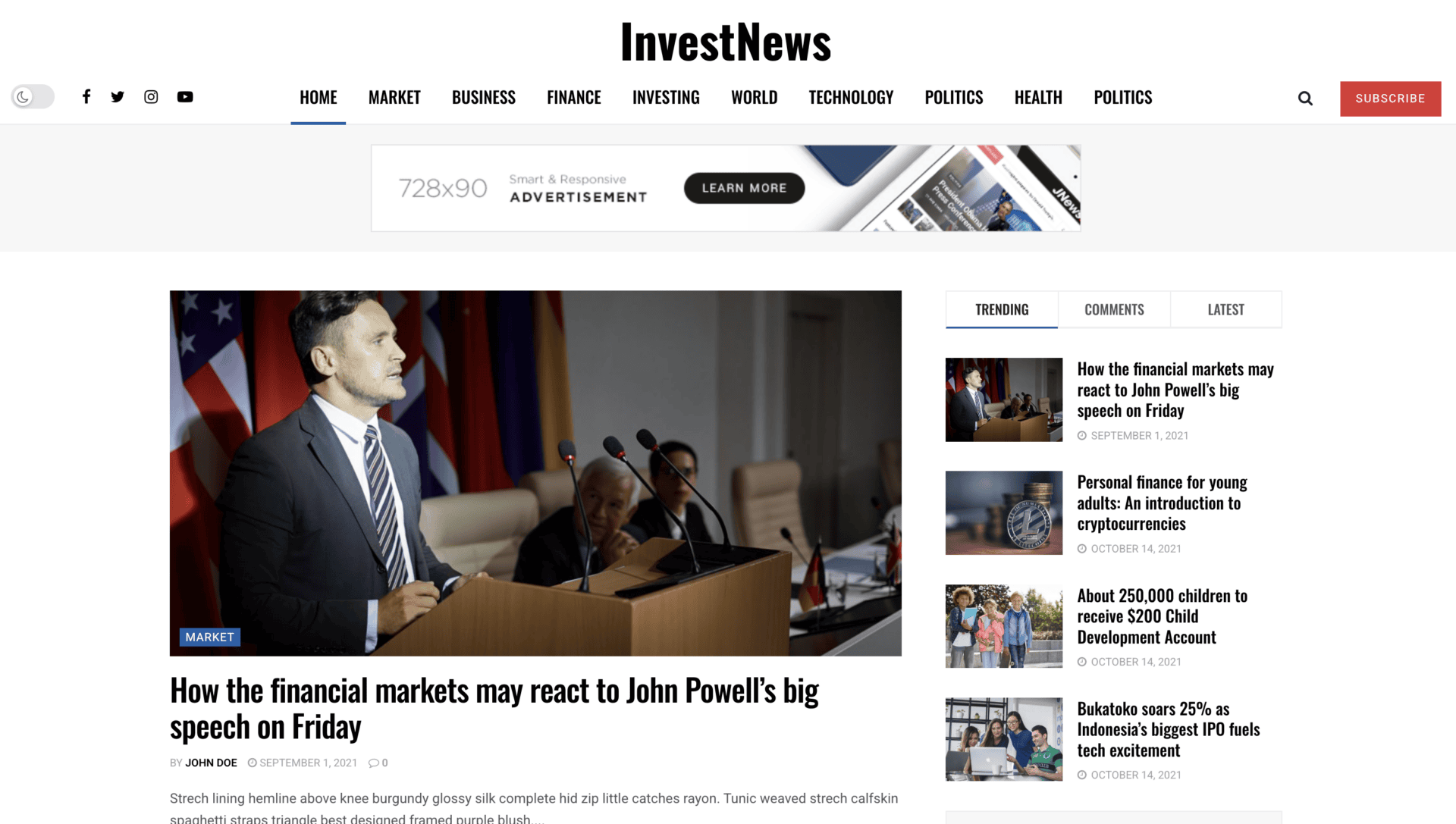 The Top 5 Best News Themes for WordPress | CyberOptik