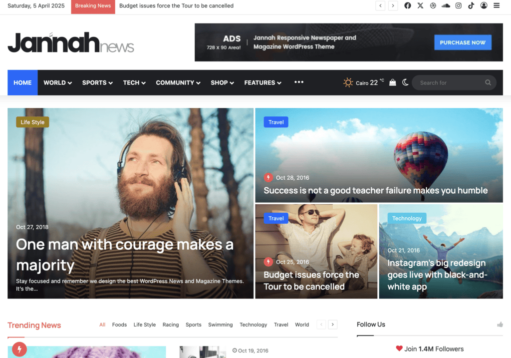 The Top 5 Best News Themes for WordPress | CyberOptik