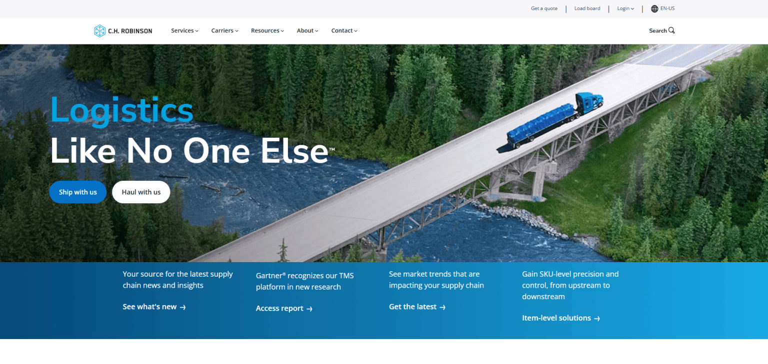 20 Best Logistics Website Designs I CyberOptik