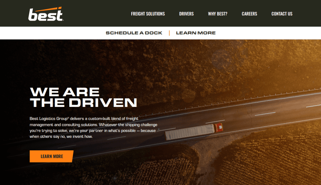 20 Best Logistics Website Designs I CyberOptik